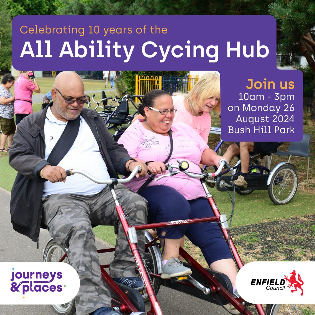 Celebrating 10 years of the All Ability Cycling Hub - Journeys & Places